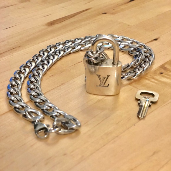 Louis Vuitton | Accessories | Rare 0 Silver Lv Lock W Stainless Steel ...